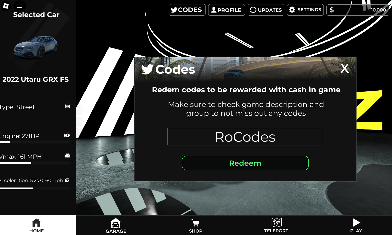 Roblox Car Zone Codes (December 2025) - RoCodes